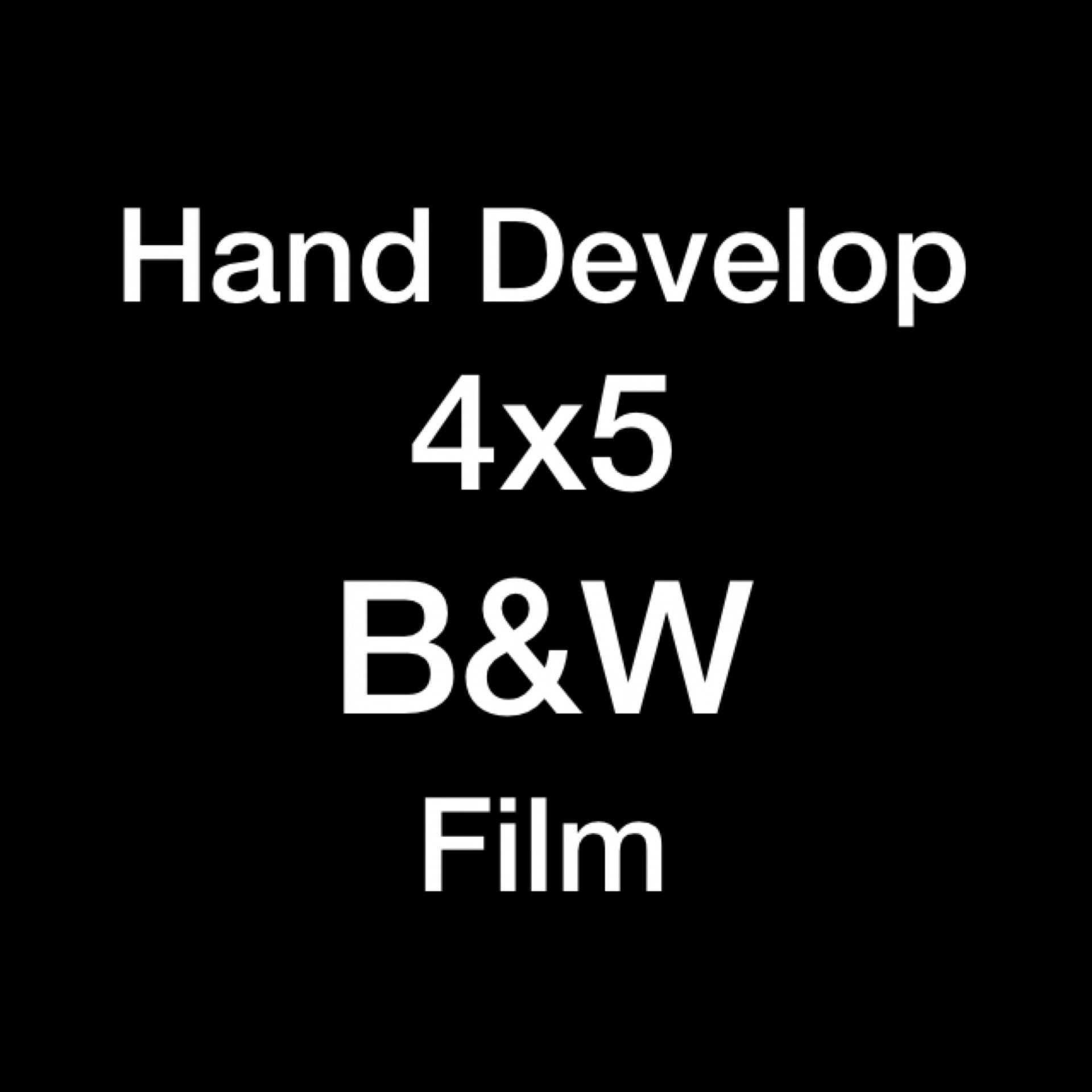 Hand Develop and Scan 4x5 Film | PDR - Film & Photography