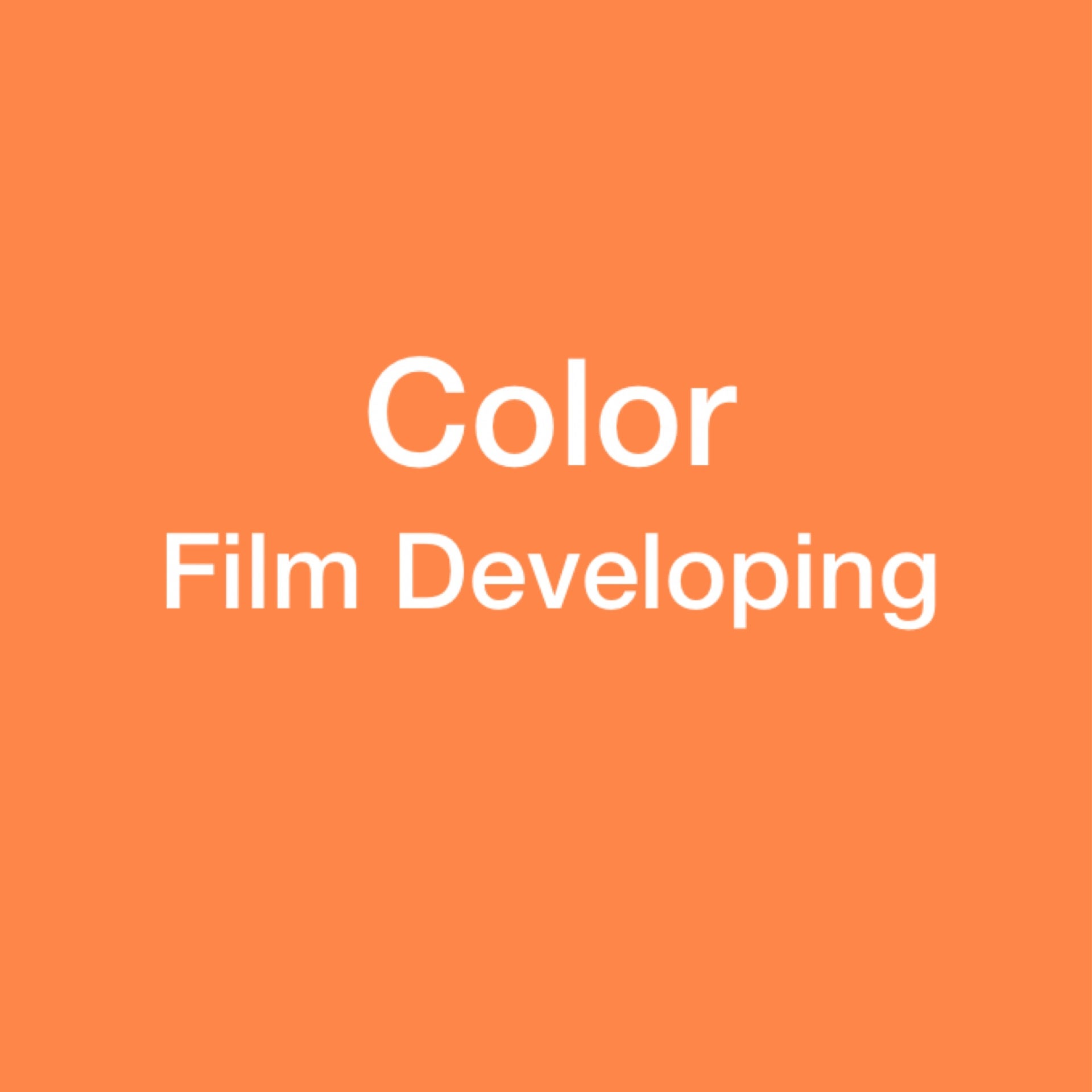 Develop and Scan 35mm or 120 Color Film - Color Film Processing | PDR ...